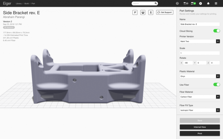 markforged-eiger-software - Mark3D UK - Markforged partner for 3D printers in the UK