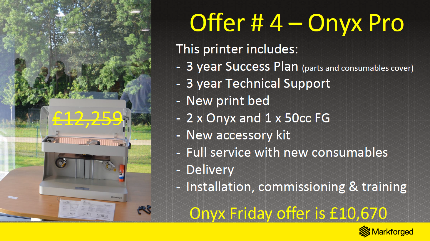 Onyx Pro Demo Unit Offer - Mark3D UK - Markforged partner for 3D ...